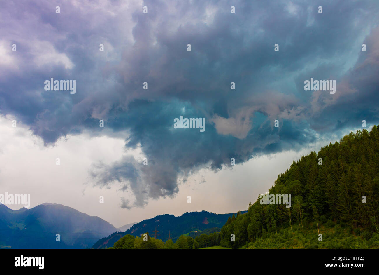 dark storm clouds before rain, in the evening Stock Photo - Alamy