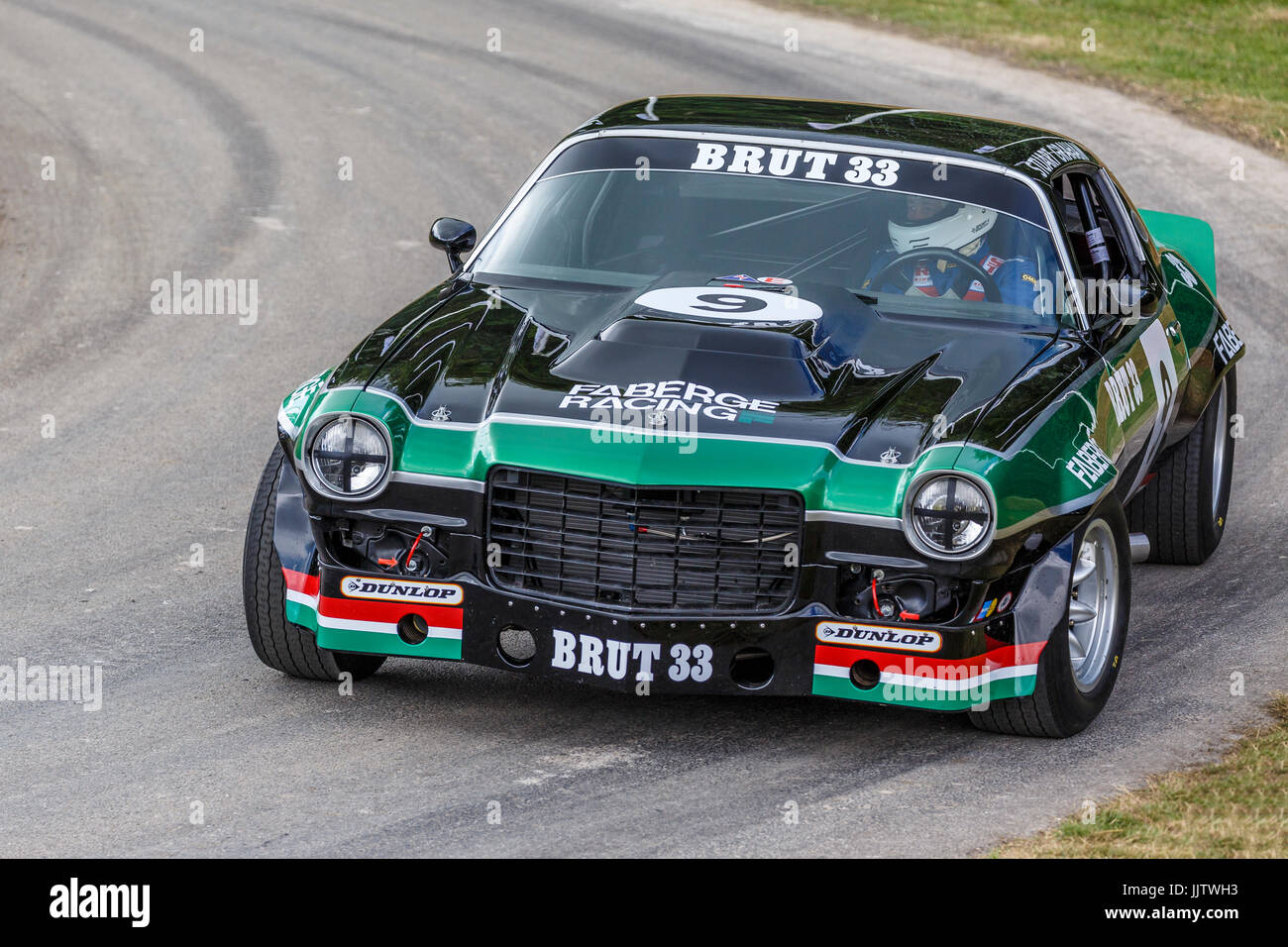 1975 Chevrolet Camaro Z28 Group 2 touring car racer with driver Stuart Graham at the 2017 ...