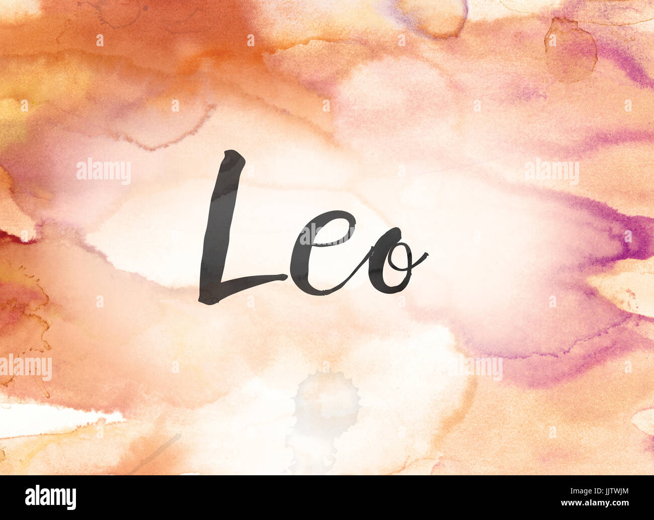 Aquarius Watercolor Horoscope Aquarius High Resolution Stock ...