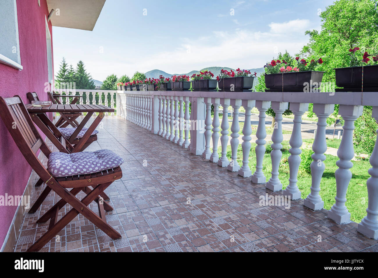 Home terrace balcony hi-res stock photography and images - Alamy
