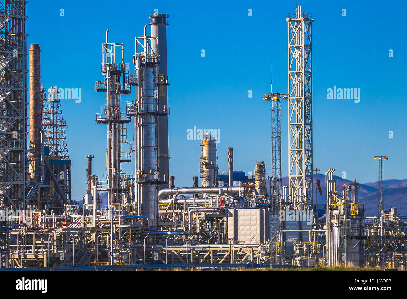 Oil refinery. Mongstad, Norway Stock Photo - Alamy
