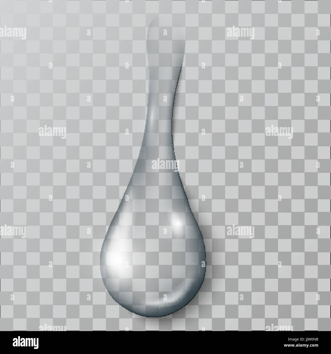 Vector water drop with shadow hi-res stock photography and images - Alamy