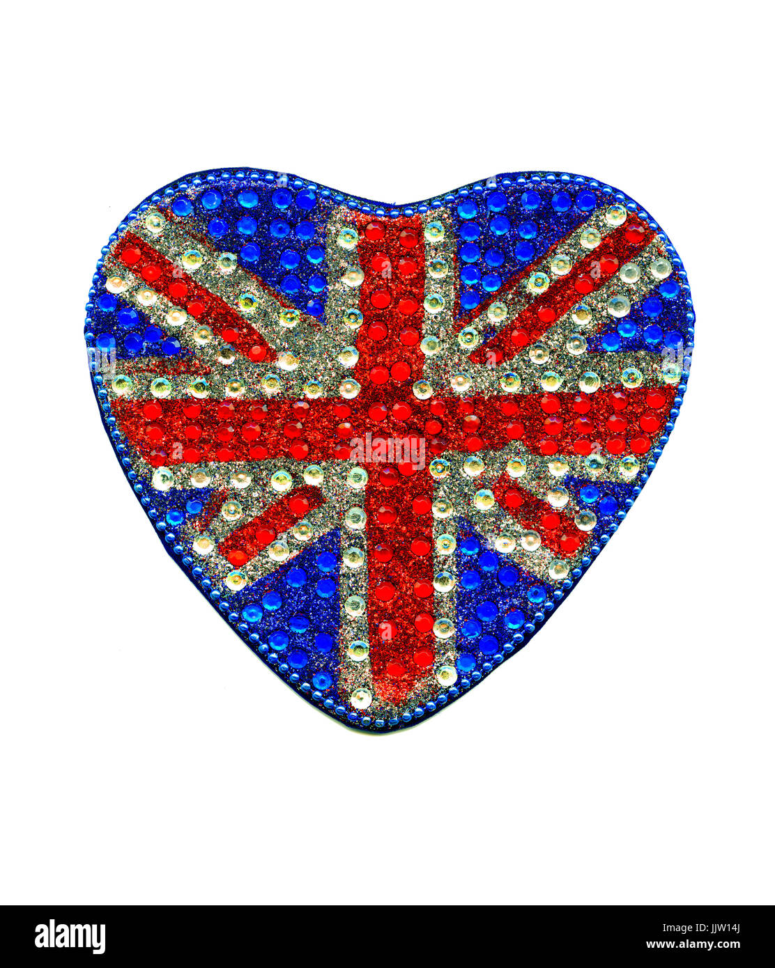 Heart shaped union jack hi-res stock photography and images - Alamy
