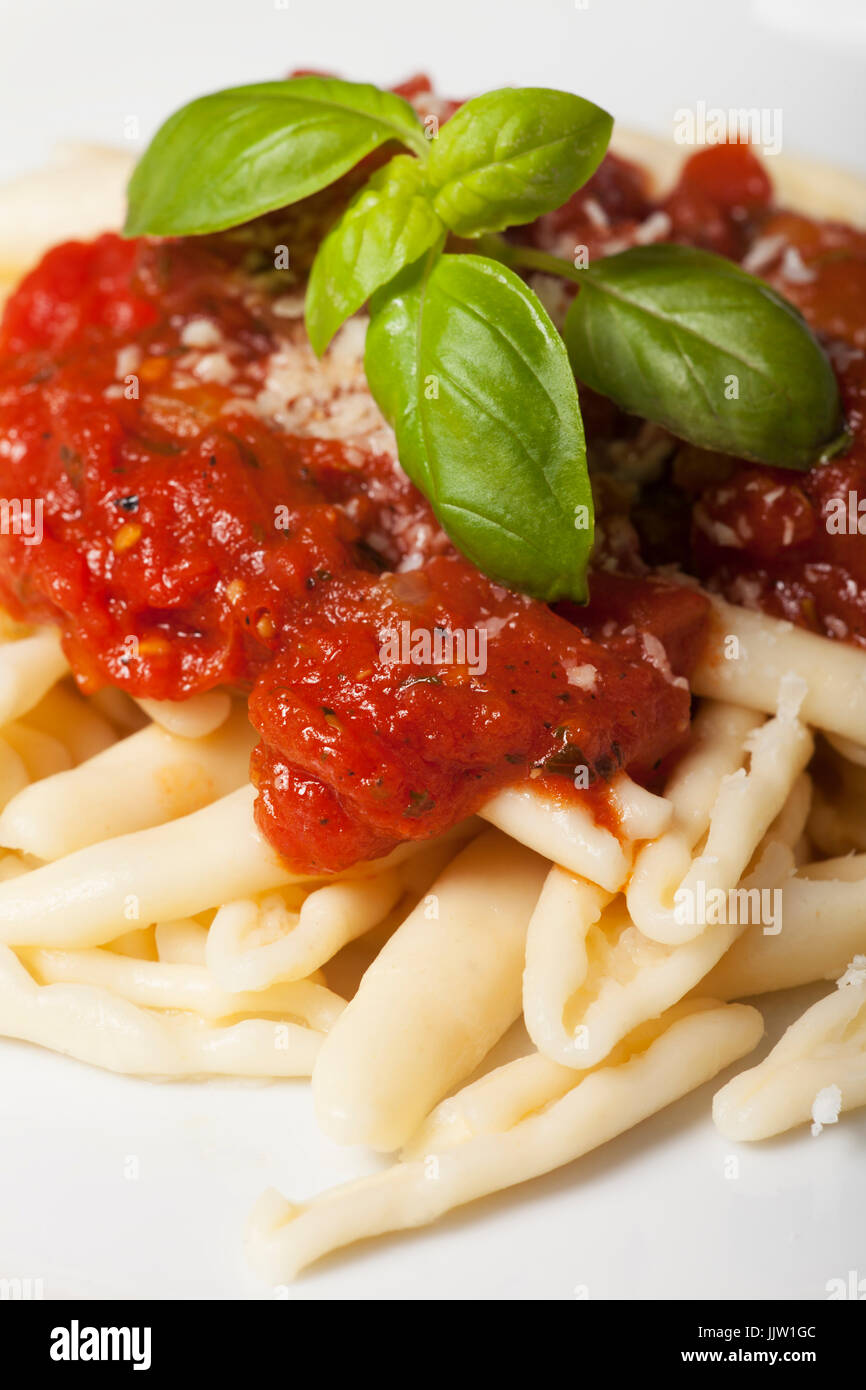 Capunti alla puttanesca an italian pasta dish Stock Photo - Alamy