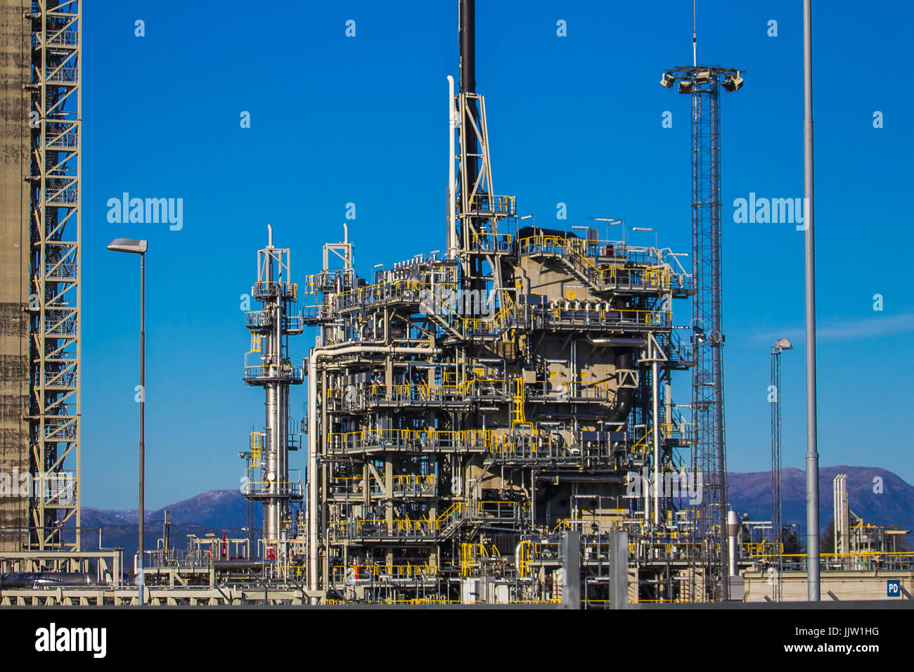 Oil refinery. Mongstad, Norway Stock Photo - Alamy