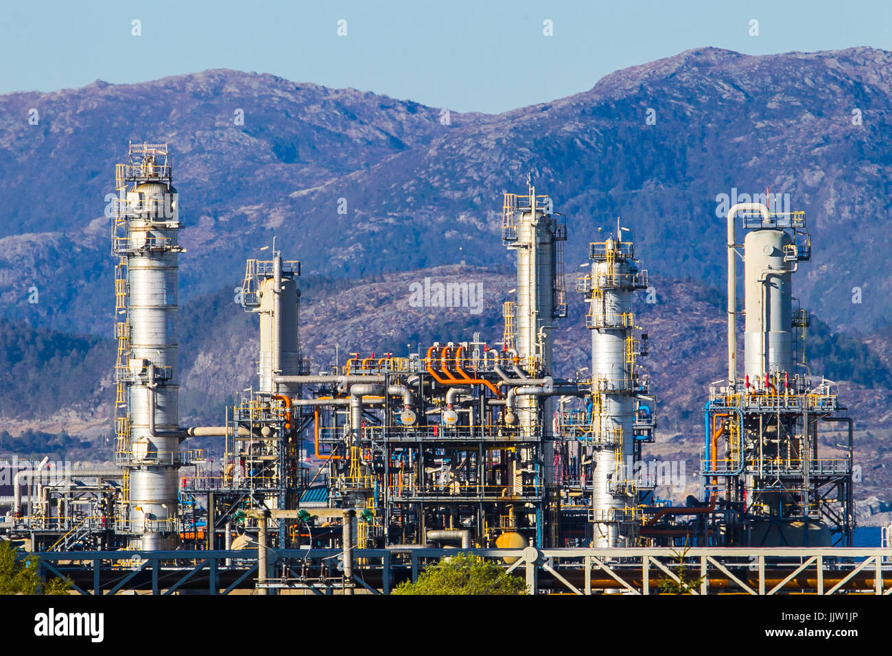 Oil refinery. Mongstad, Norway Stock Photo - Alamy