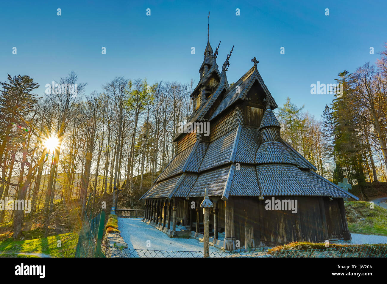 Fantoft Stave Church Stock Photos & Fantoft Stave Church Stock Images ...