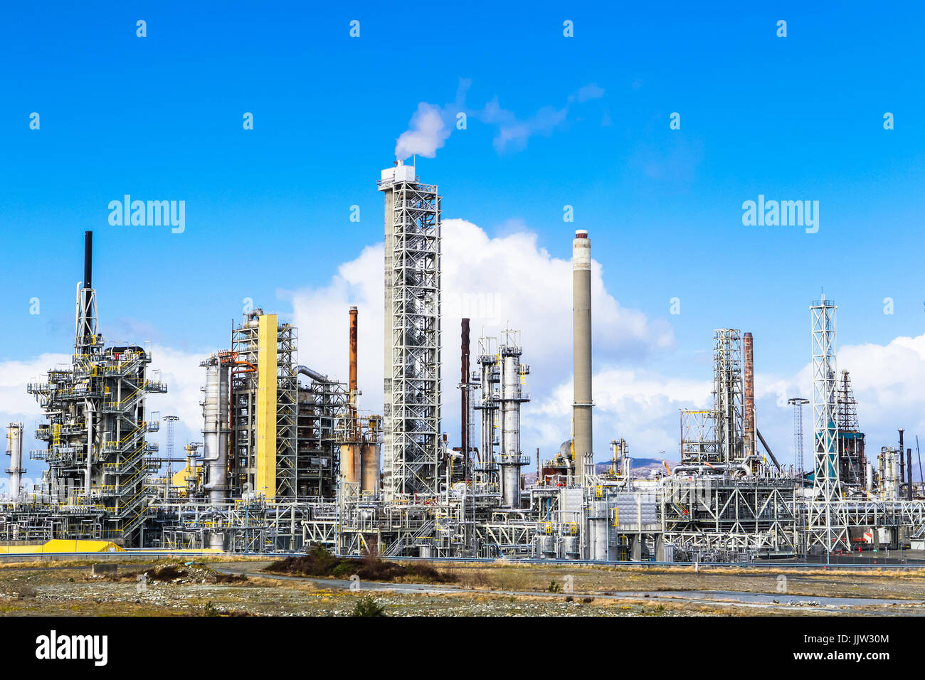 Oil refinery. Mongstad, Norway Stock Photo - Alamy