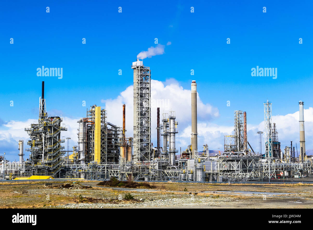 Oil refinery. Mongstad, Norway Stock Photo - Alamy