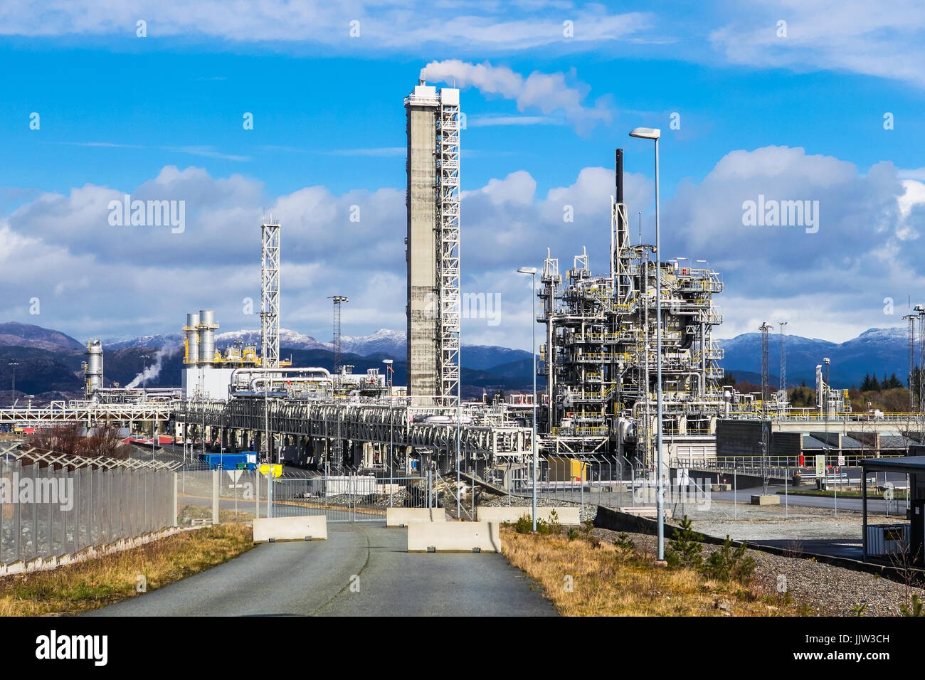 Oil refinery. Mongstad, Norway Stock Photo - Alamy