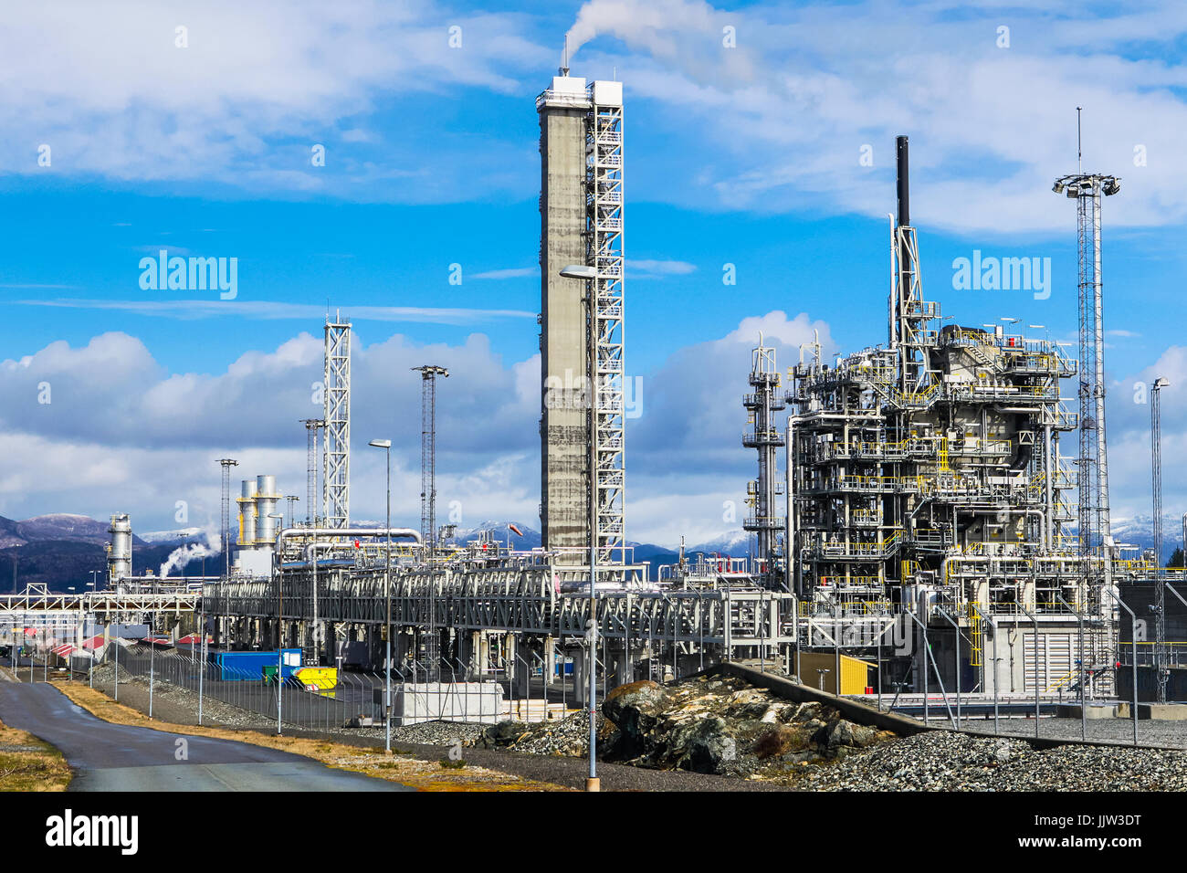Oil refinery. Mongstad, Norway Stock Photo - Alamy