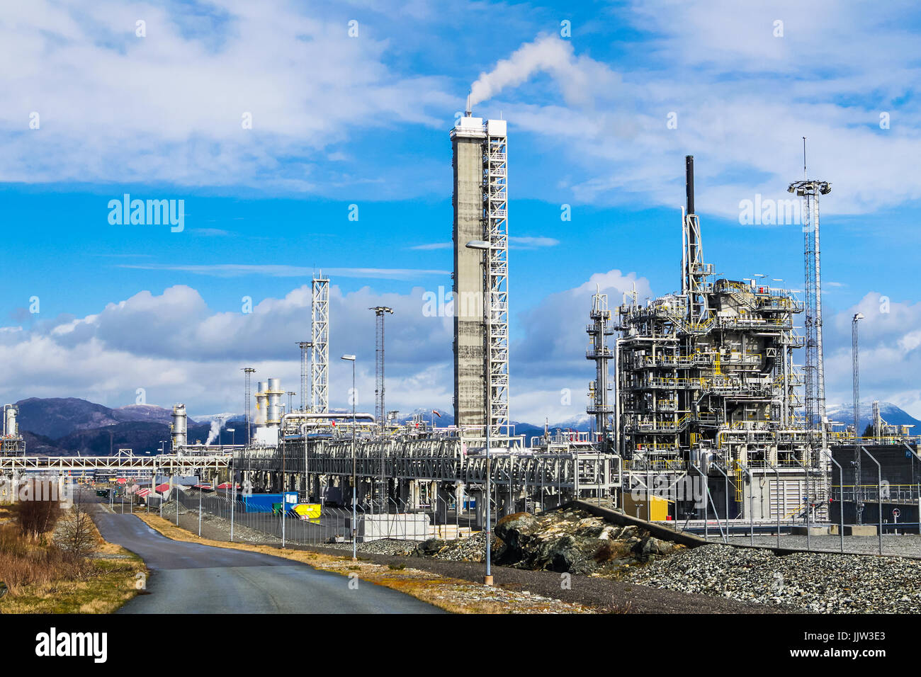 Oil refinery. Mongstad, Norway Stock Photo - Alamy