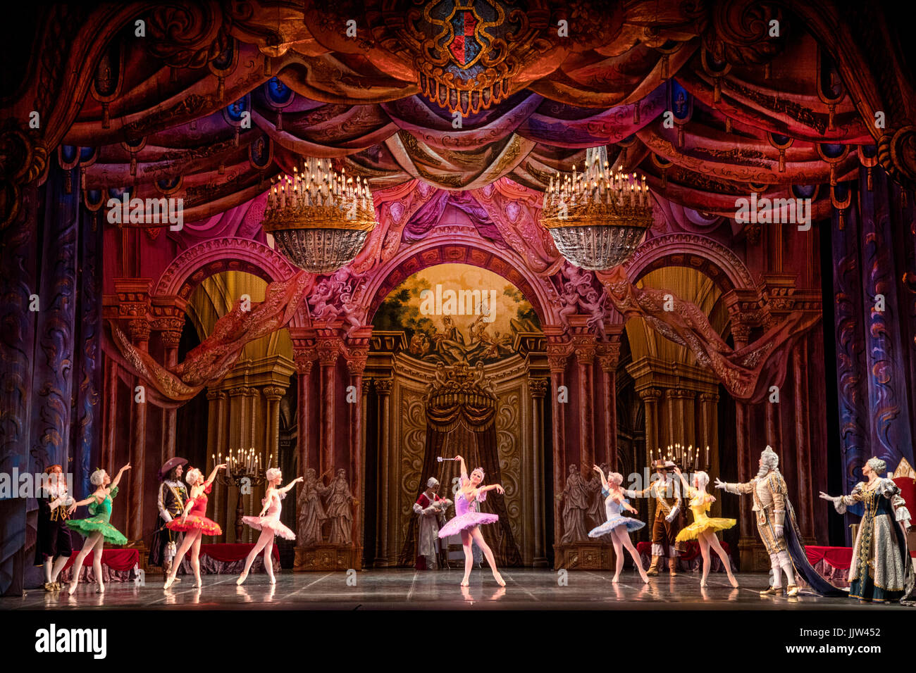 Scene from the ballet "Sleeping Beauty" of the Ballet Theater of ...