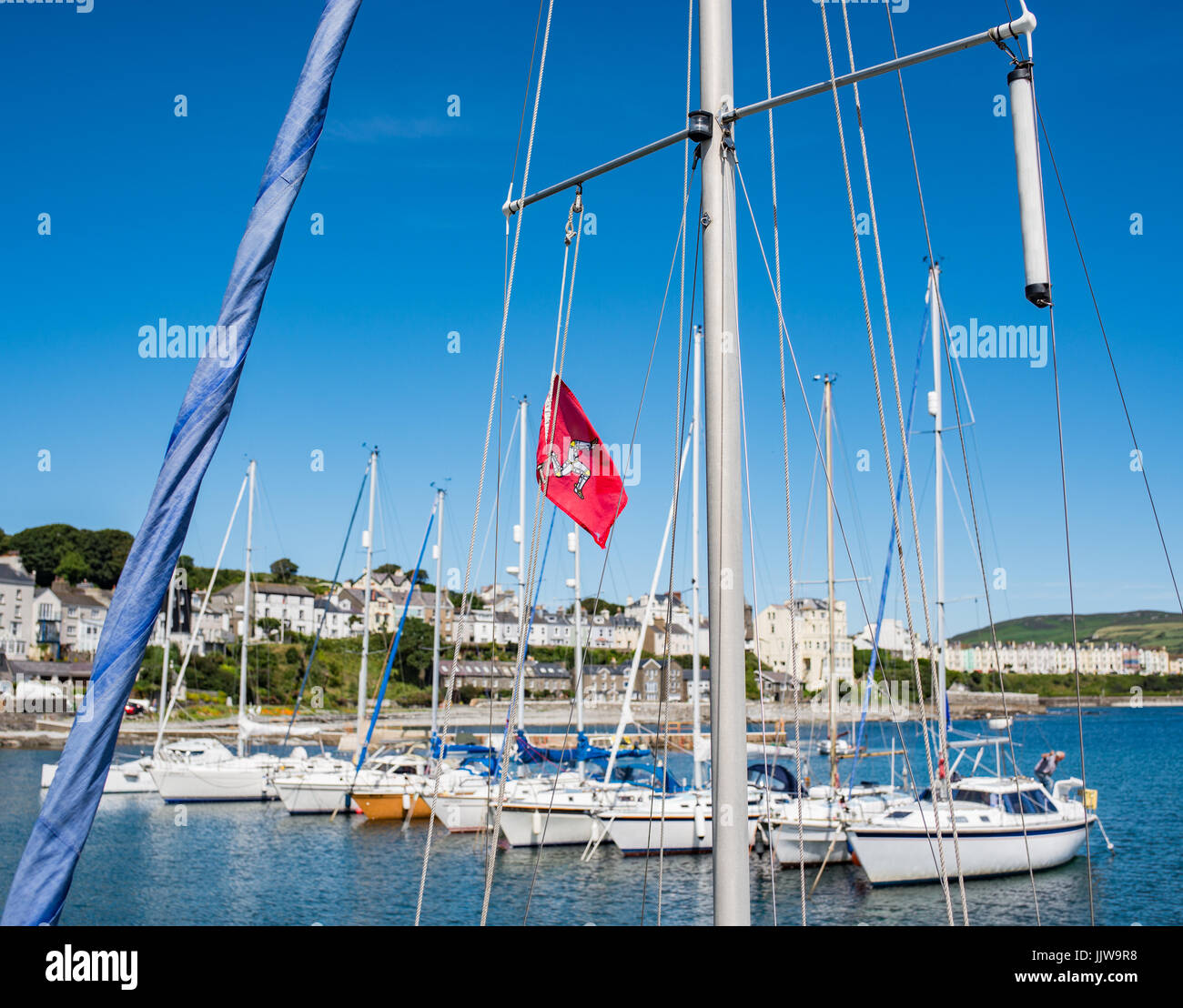 Manx flag nautical hi-res stock photography and images - Alamy