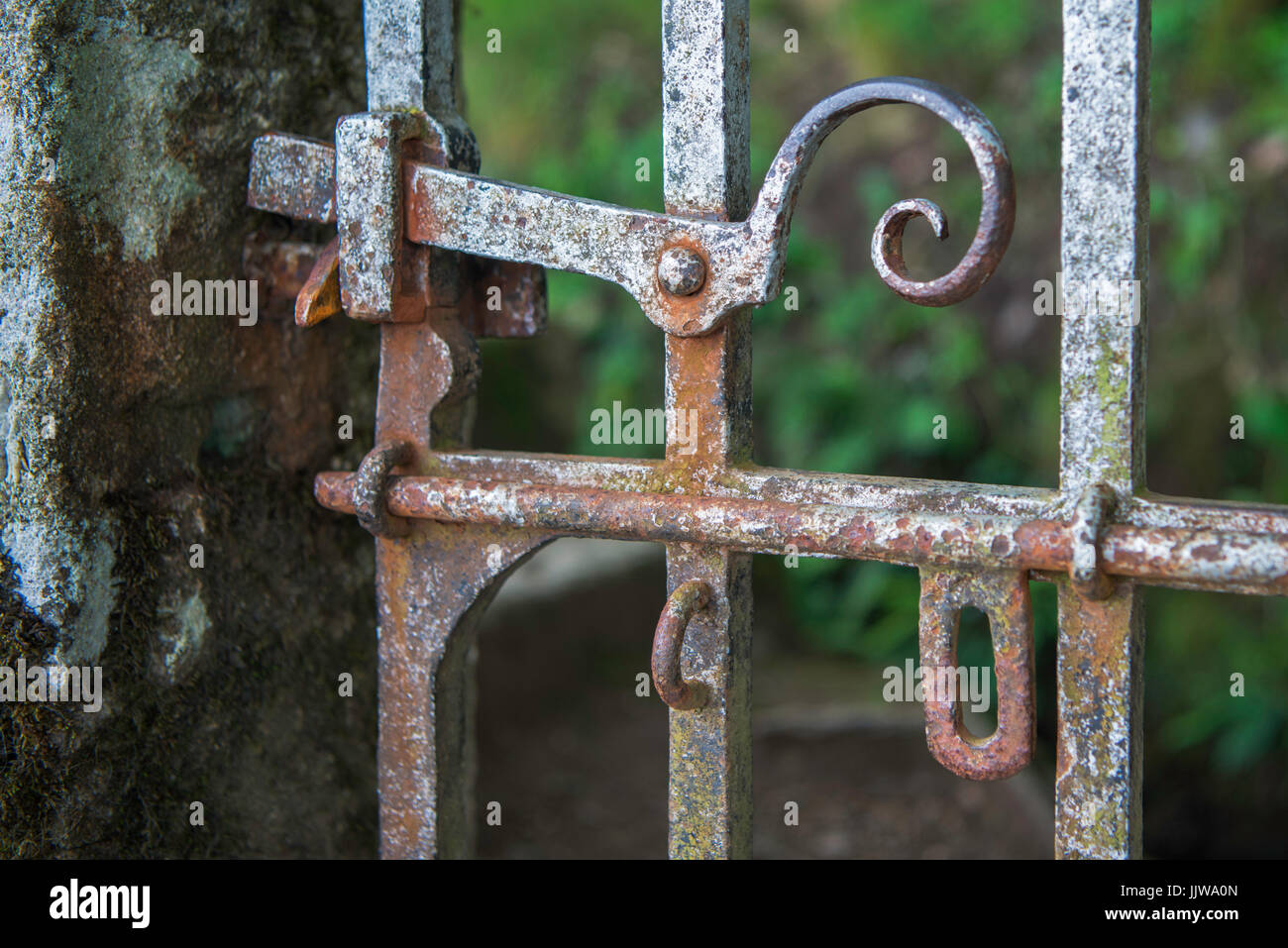 Old gate latch Stock Photo - Alamy