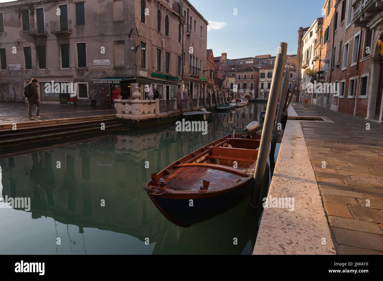 Venetian canal view Stock Photo - Alamy
