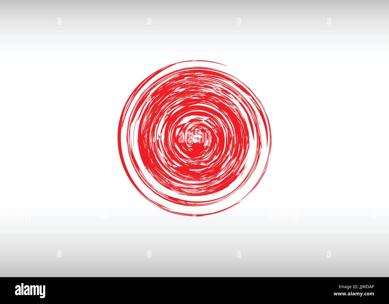 Flag of Japan with red rays. Stylization of japanese national banner ...