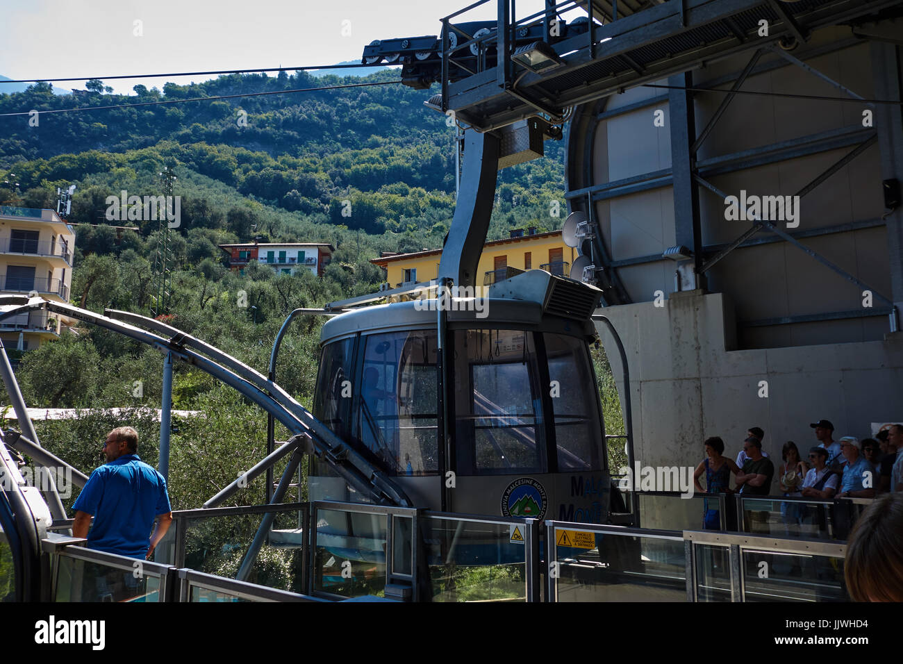 Malcesine Monte Baldo cable car. Lake Garda. Italy Stock Photo - Alamy