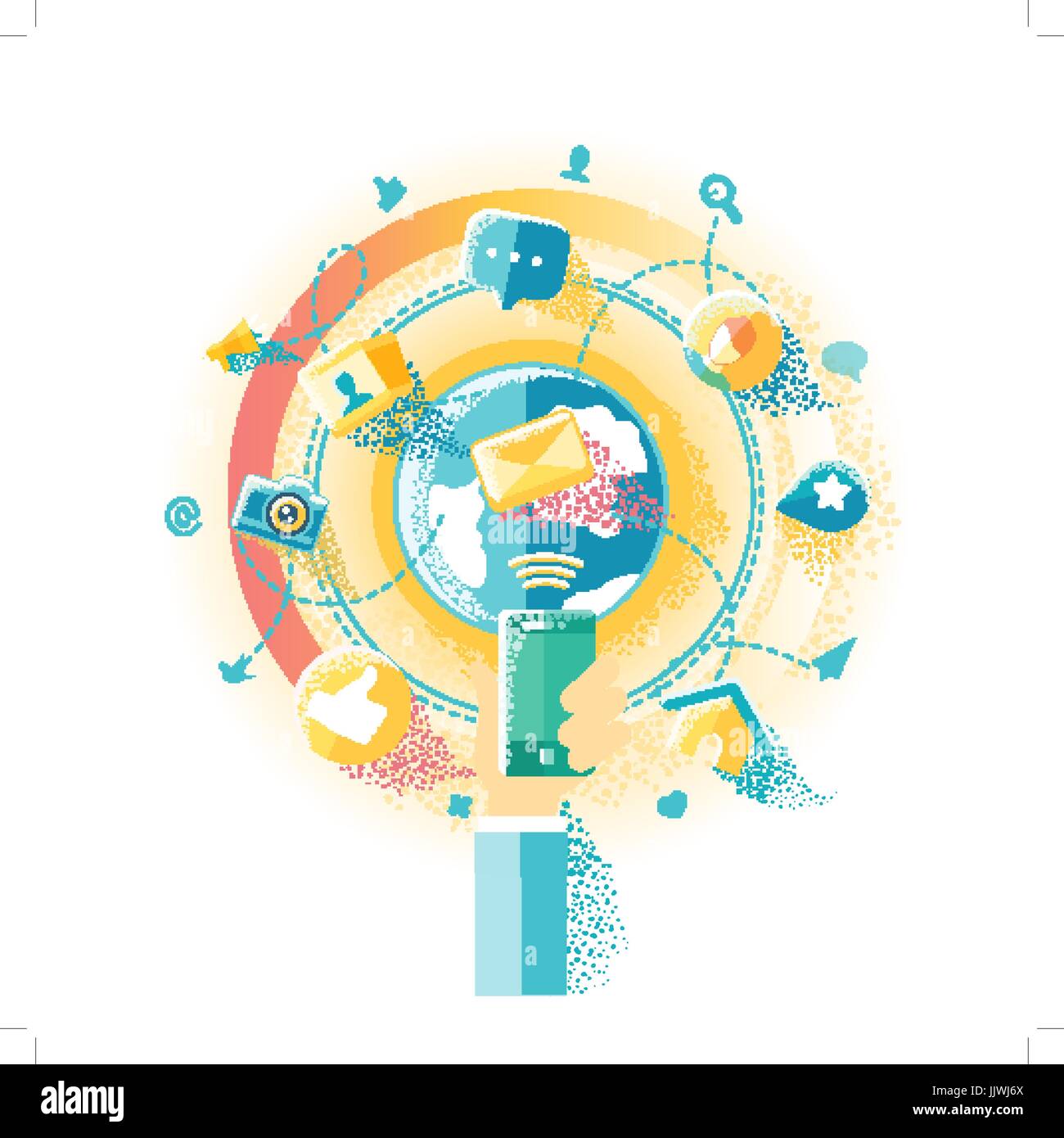 Phone location services Cut Out Stock Images & Pictures - Alamy