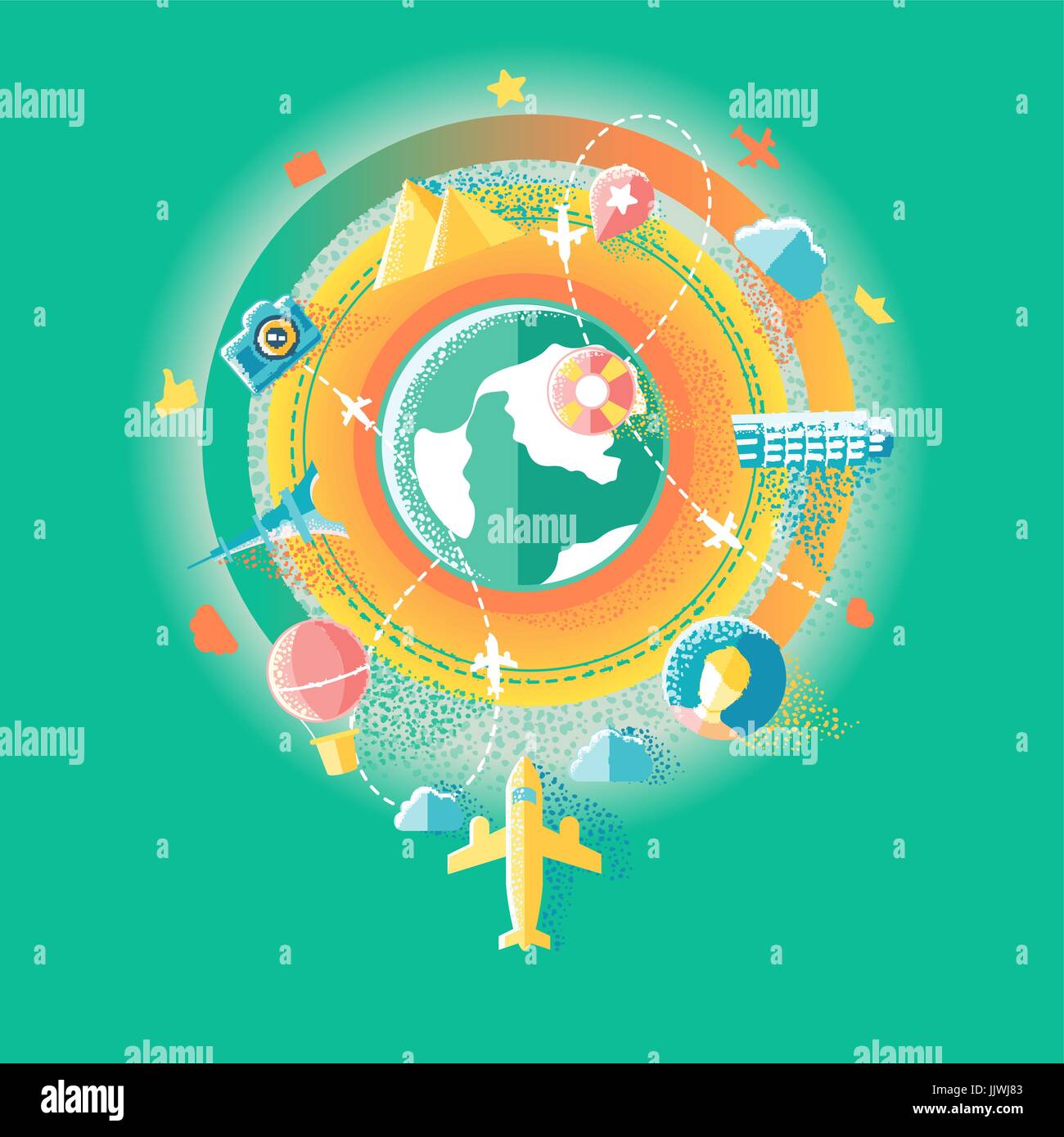 Travel airline website Stock Vector Images - Alamy