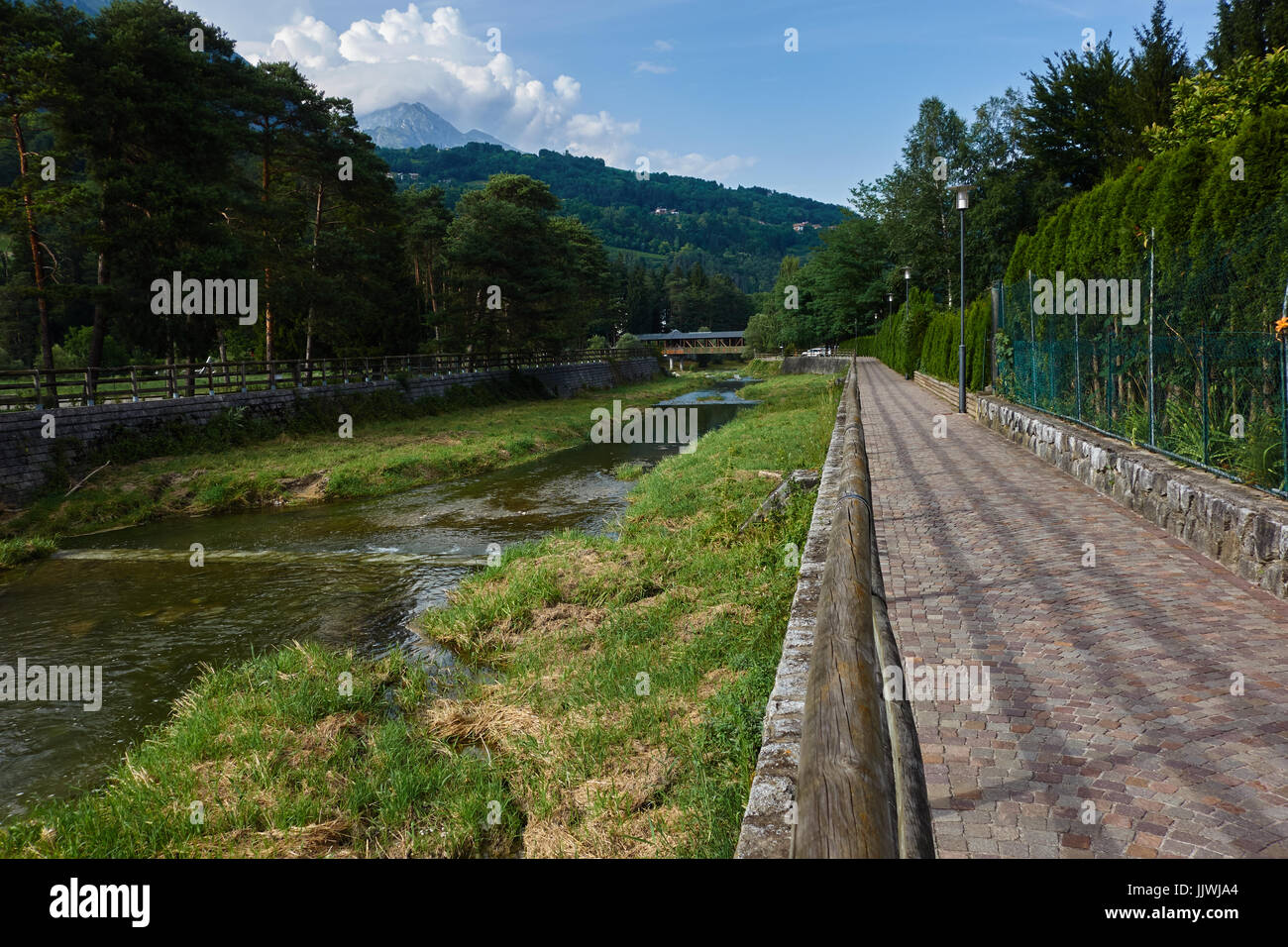 River Sarca at Ponte Arche. Trentino. Italy Stock Photo - Alamy