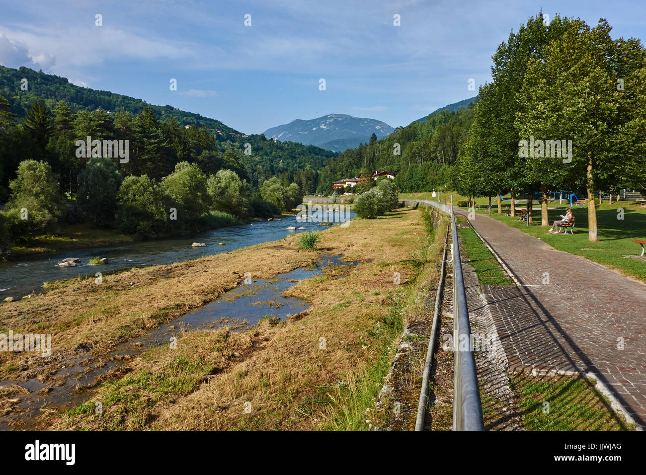 River Sarca at Ponte Arche. Trentino. Italy Stock Photo - Alamy