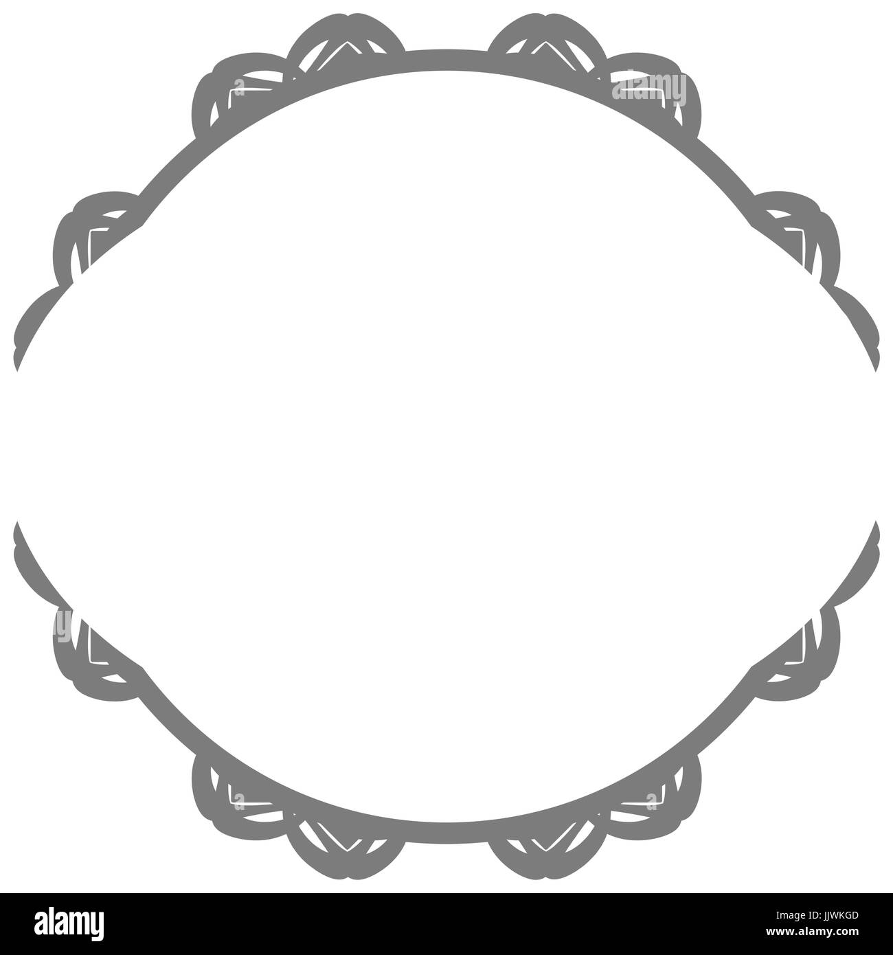 Vintage grey frame on a white background Stock Photo - Alamy