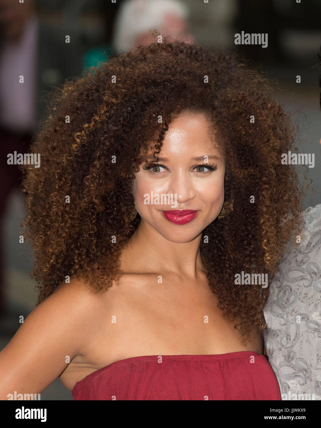 Natalie Gumede attending the opening night of Sadler's Wells summer ...