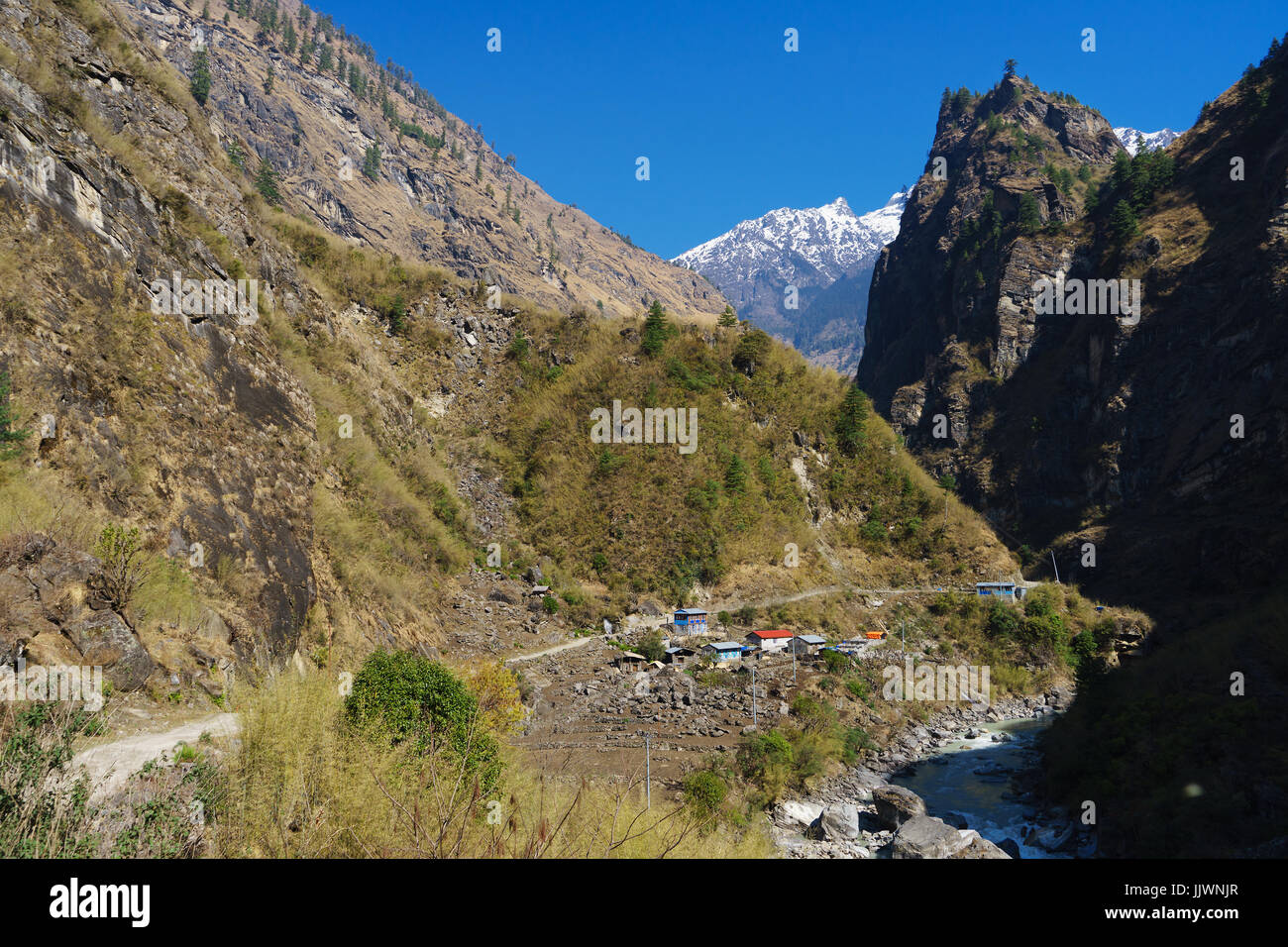 Nepal rural roads hi-res stock photography and images - Alamy