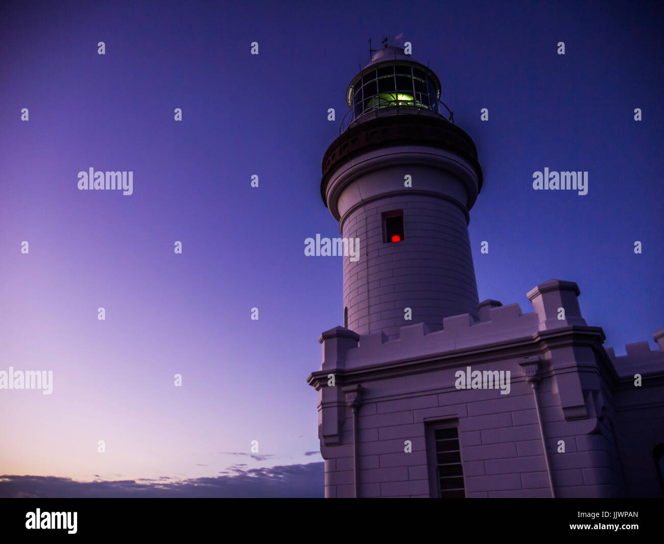 Byron Bay Lighthouse on a Sunrise Morning against the Clear Sky Stock ...