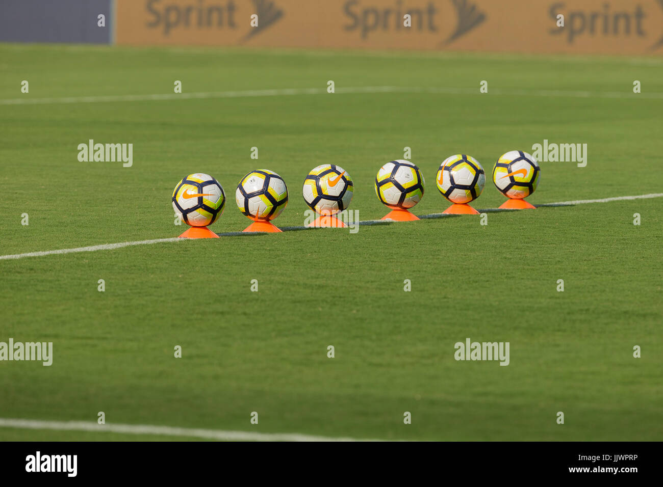 Philadelphia, United States. 19th July, 2017. Official Nike balls for ...
