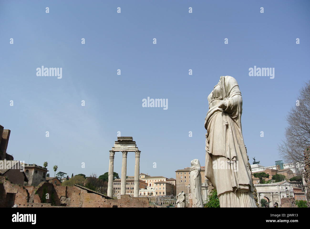 Ancient ruins at Roman Forum Stock Photo - Alamy