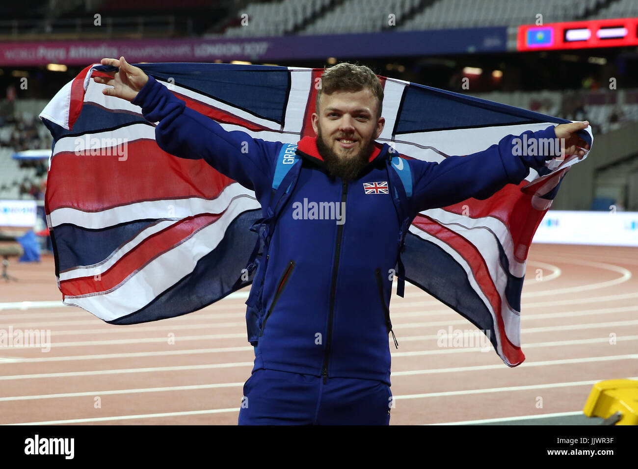 Great Britain's Kyron Duke celebrates winning bronze in the Men's Shot ...