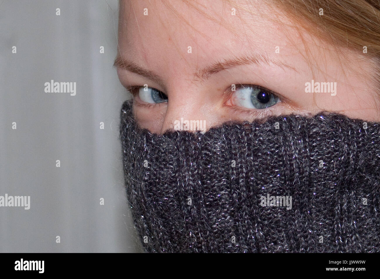 High collar hi-res stock photography and images - Alamy