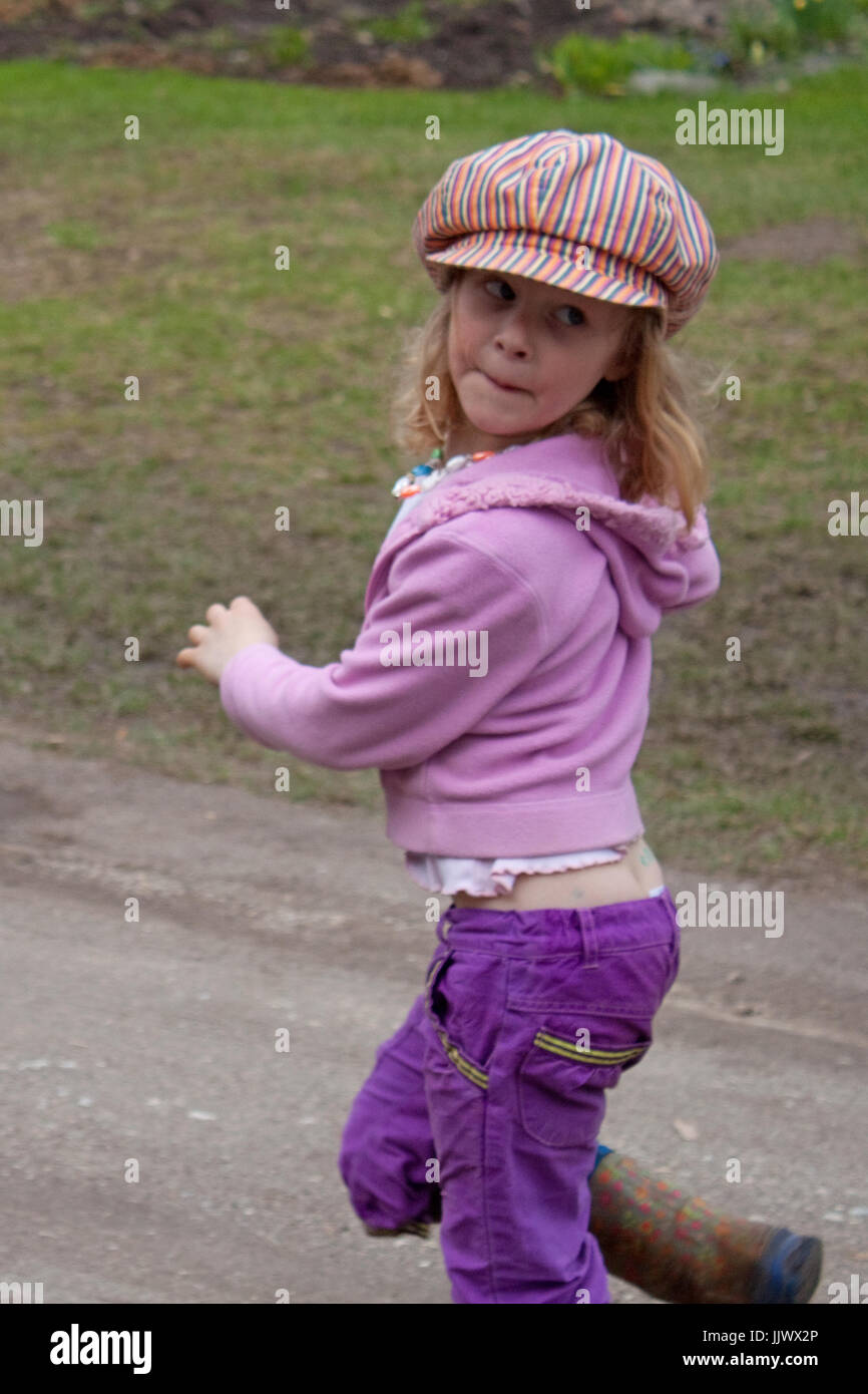 A running girl Stock Photo - Alamy