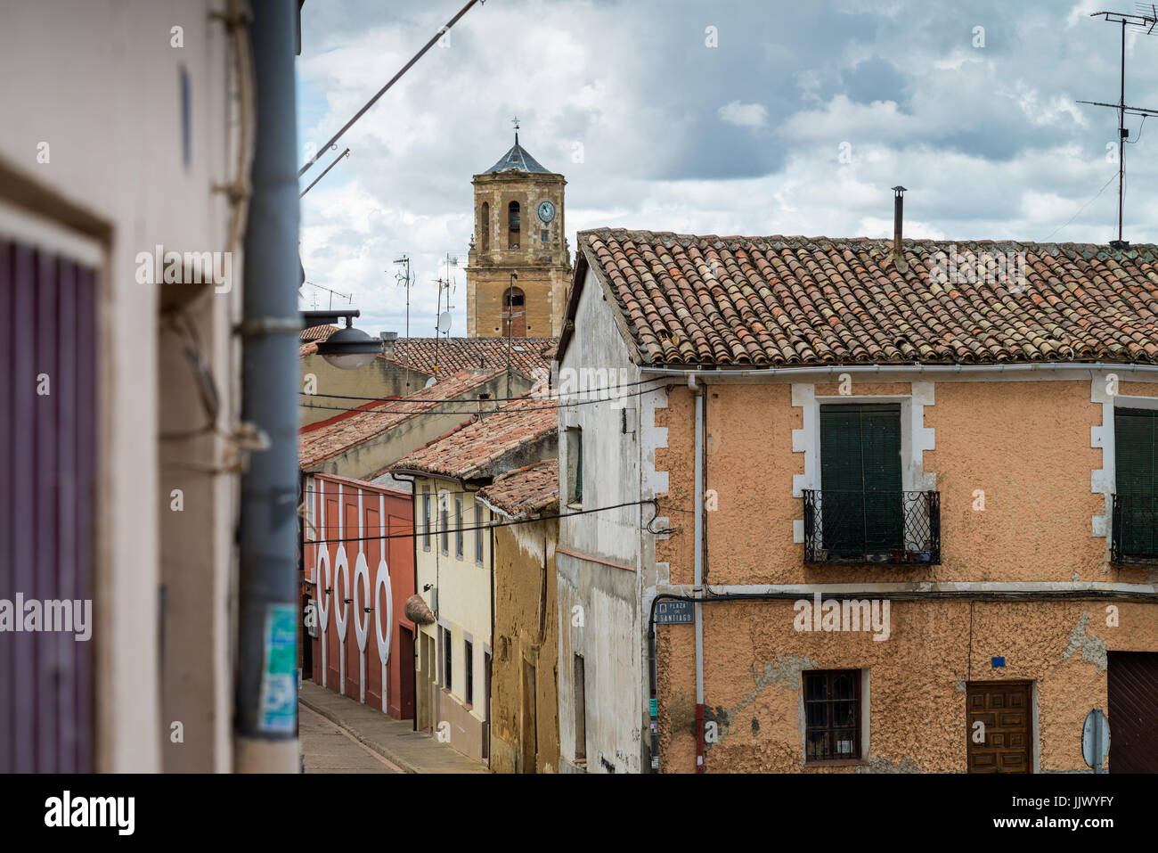 Street of the Sahagun, Spain. Camino de Santiago. Camino de Santiago ...