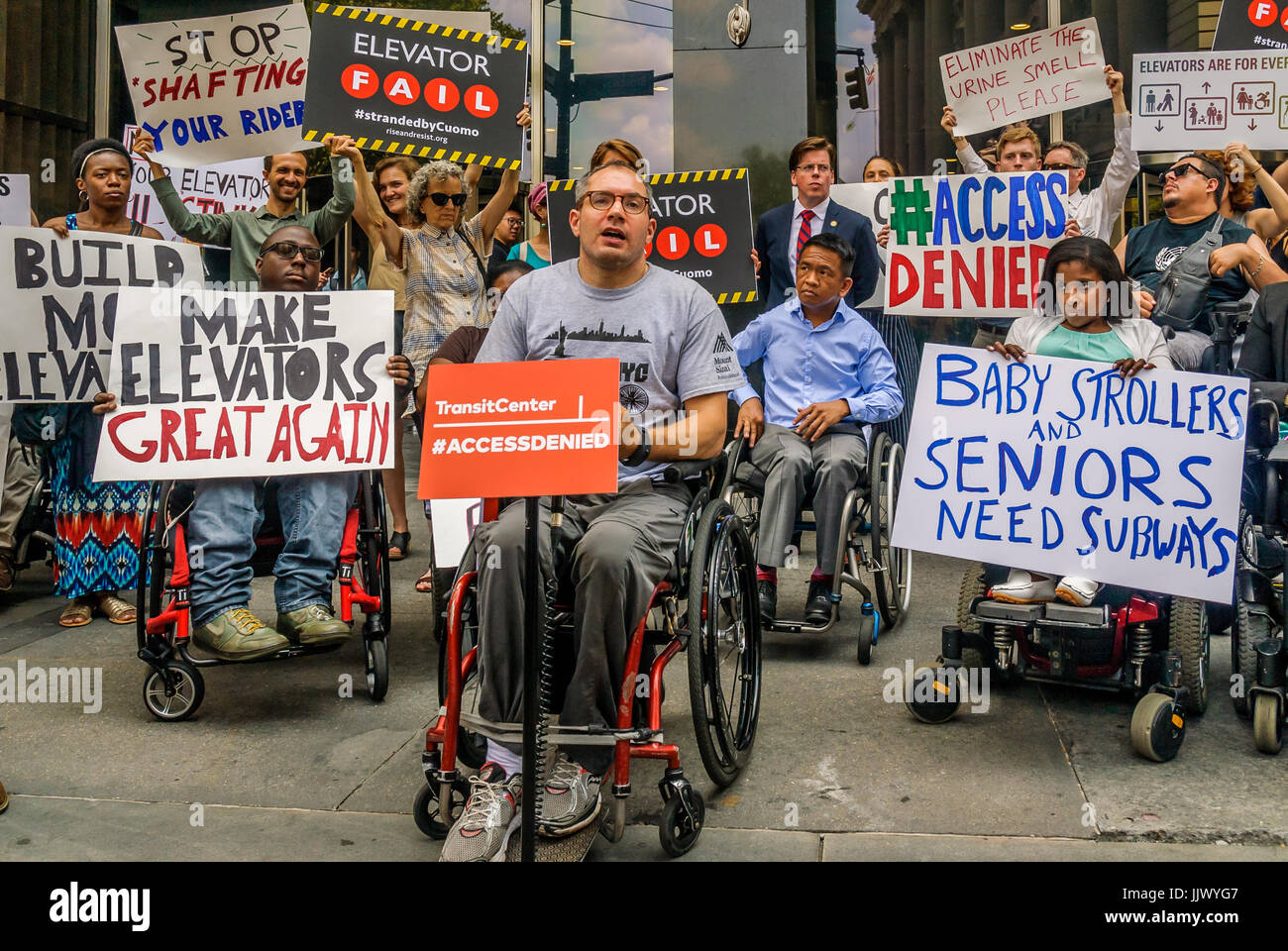 New York, USA. 20th July, 2017. Disability rights groups, New York ...