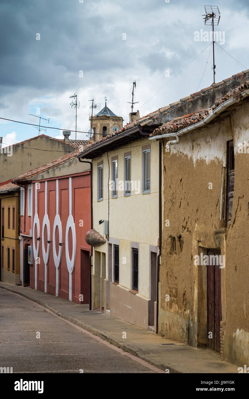 Street of the Sahagun, Spain. Camino de Santiago. Camino de Santiago ...