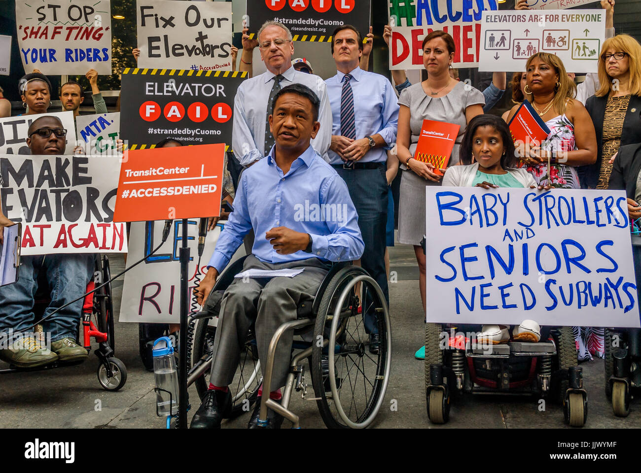 New York, USA. 20th July, 2017. Disability rights groups, New York ...
