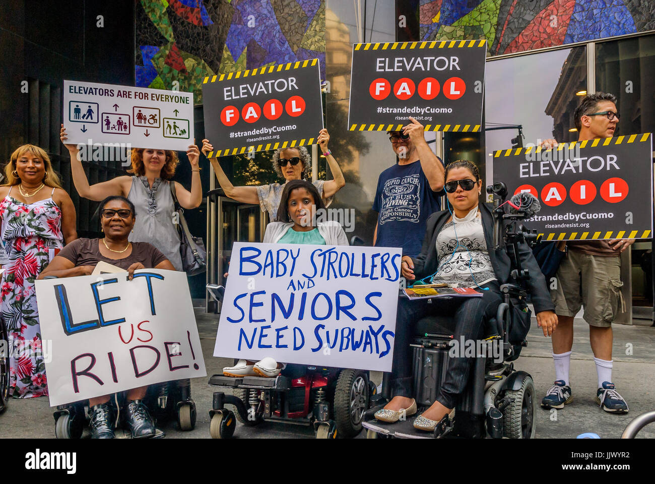 New York, USA. 20th July, 2017. Disability rights groups, New York ...