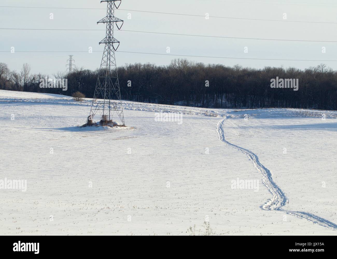Snowmobile path hi-res stock photography and images - Alamy