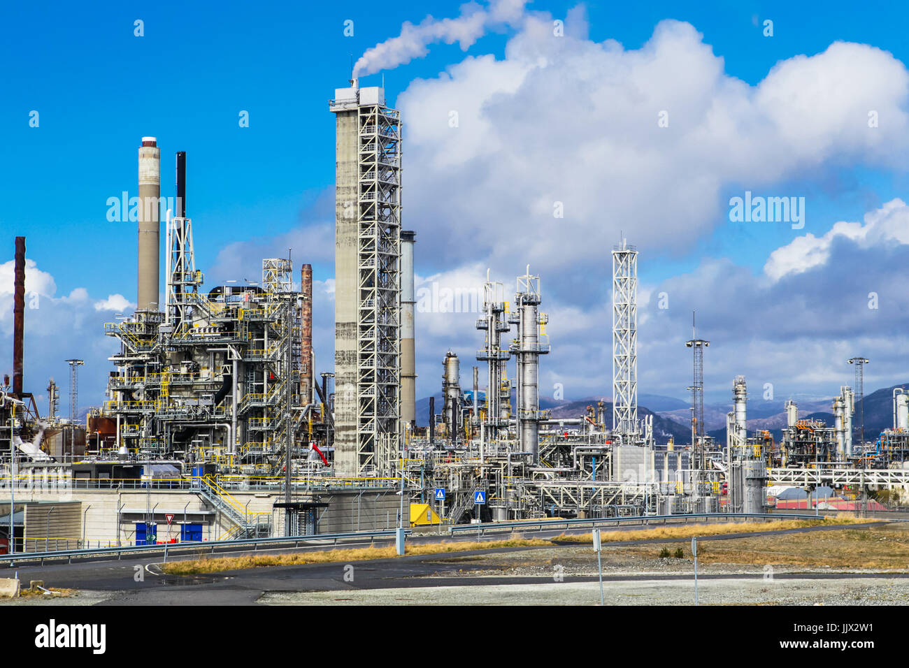 Oil refinery. Mongstad, Norway Stock Photo - Alamy