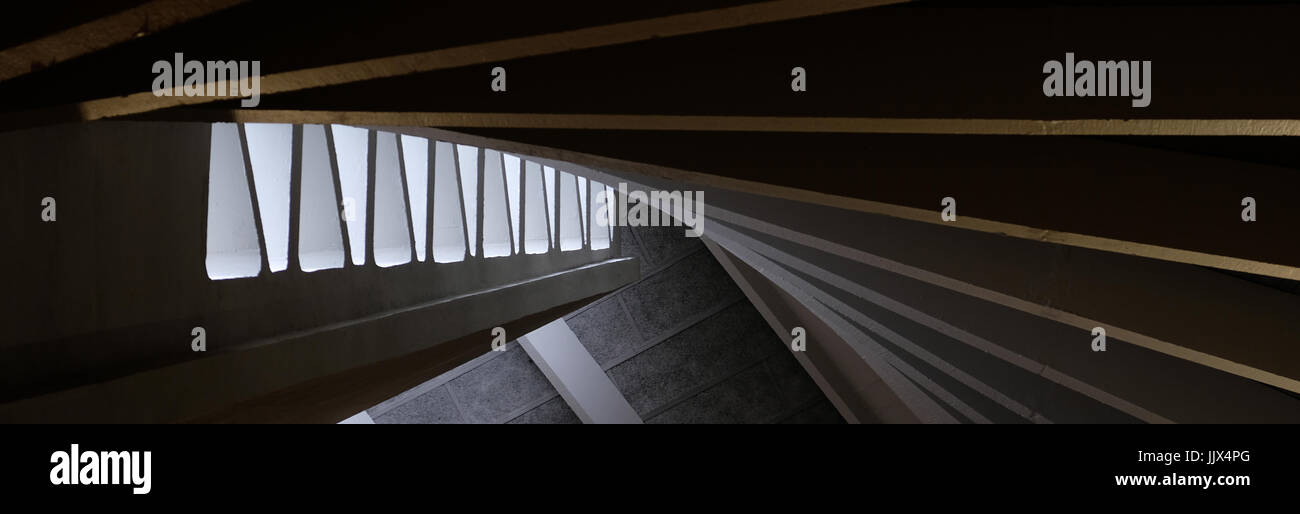 Shaft of lights enters building Stock Photo - Alamy