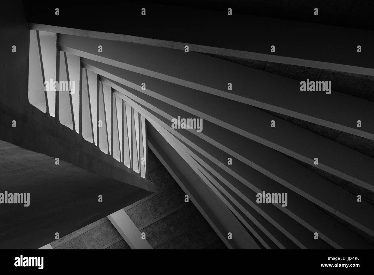 Shaft of lights enters building Stock Photo - Alamy