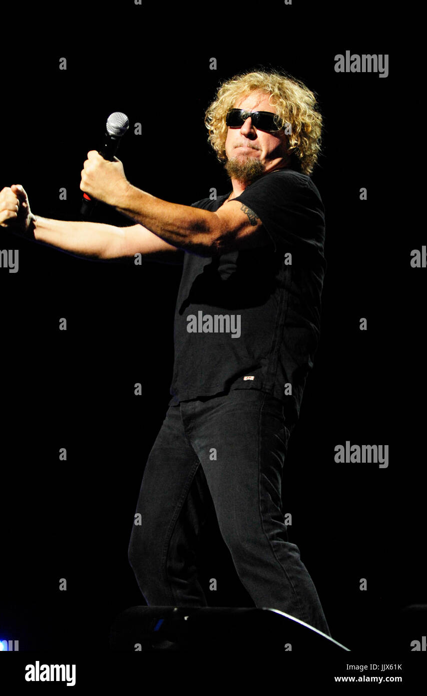 Sammy Hagar Chickenfoot performs Gibson Amphitheatre Los Angeles Stock ...