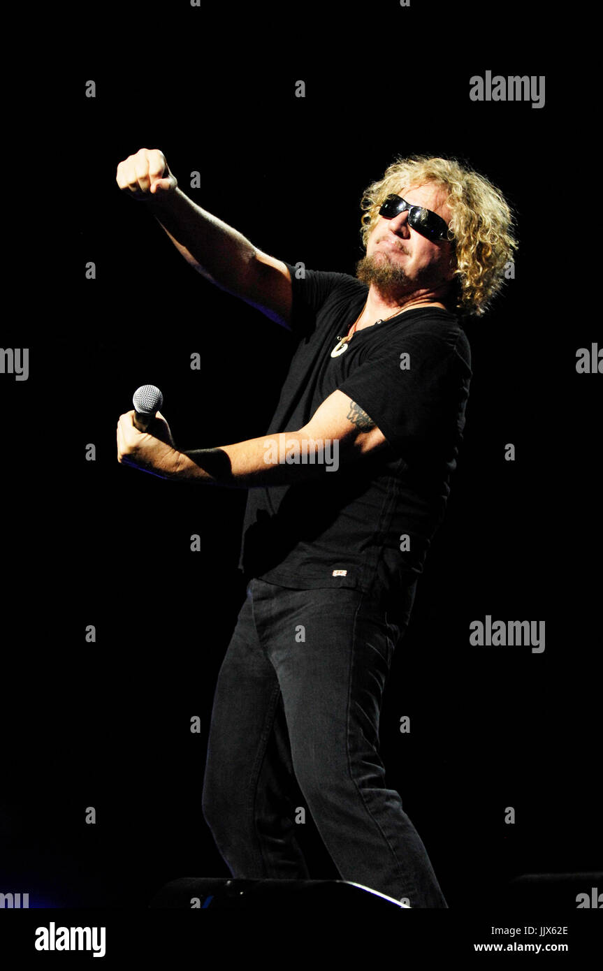 Sammy Hagar Chickenfoot performs Gibson Amphitheatre Los Angeles Stock ...