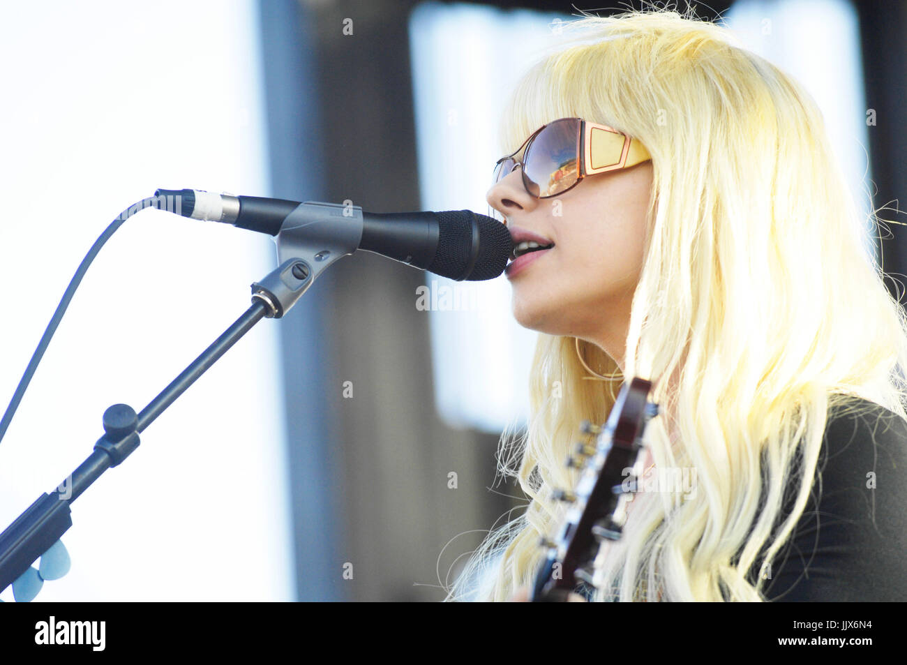 Singer Orianthi performs Bamboozle Festival - Day 2 Angel Stadium March ...