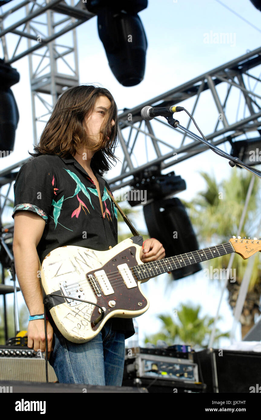Matthew Vasquez Delta Spirit performs 2011 Coachella Music Festival ...