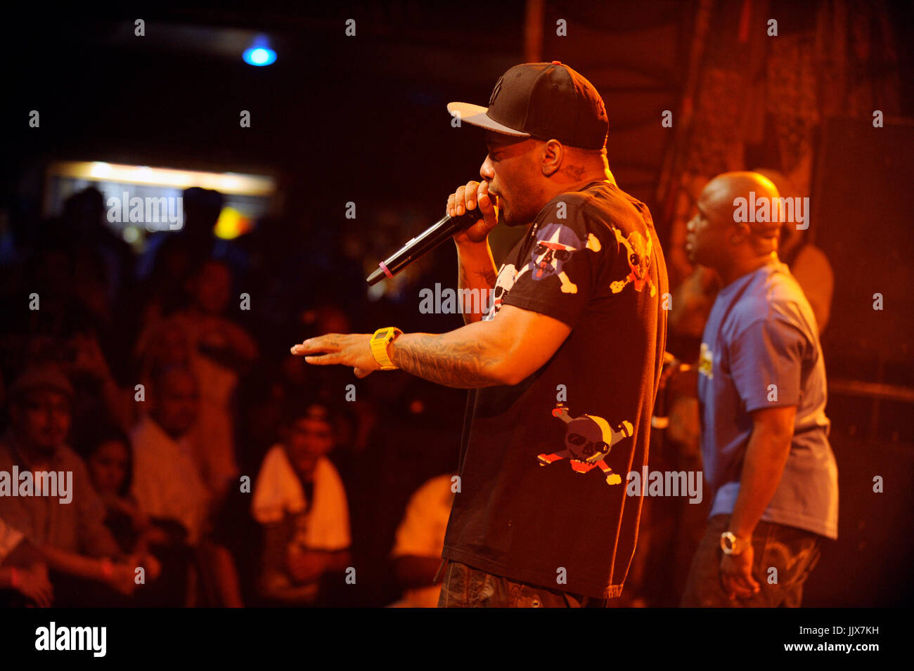 (L-R) Prodigy Havoc Mobb Deep perform House Blues Sunset May 28,2011 ...