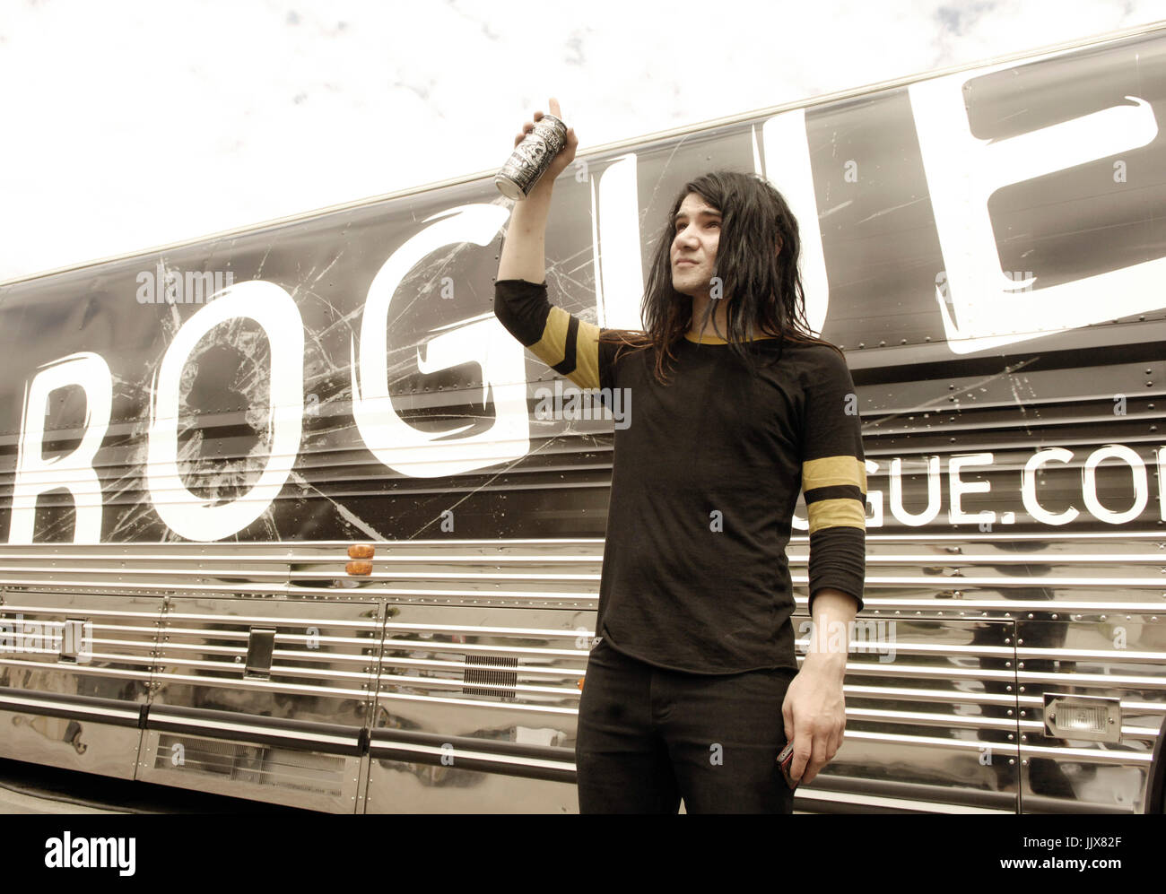 Sonny Moore aka Skrillex backstage portrait 2009 KROQ Epicenter Pomona ...